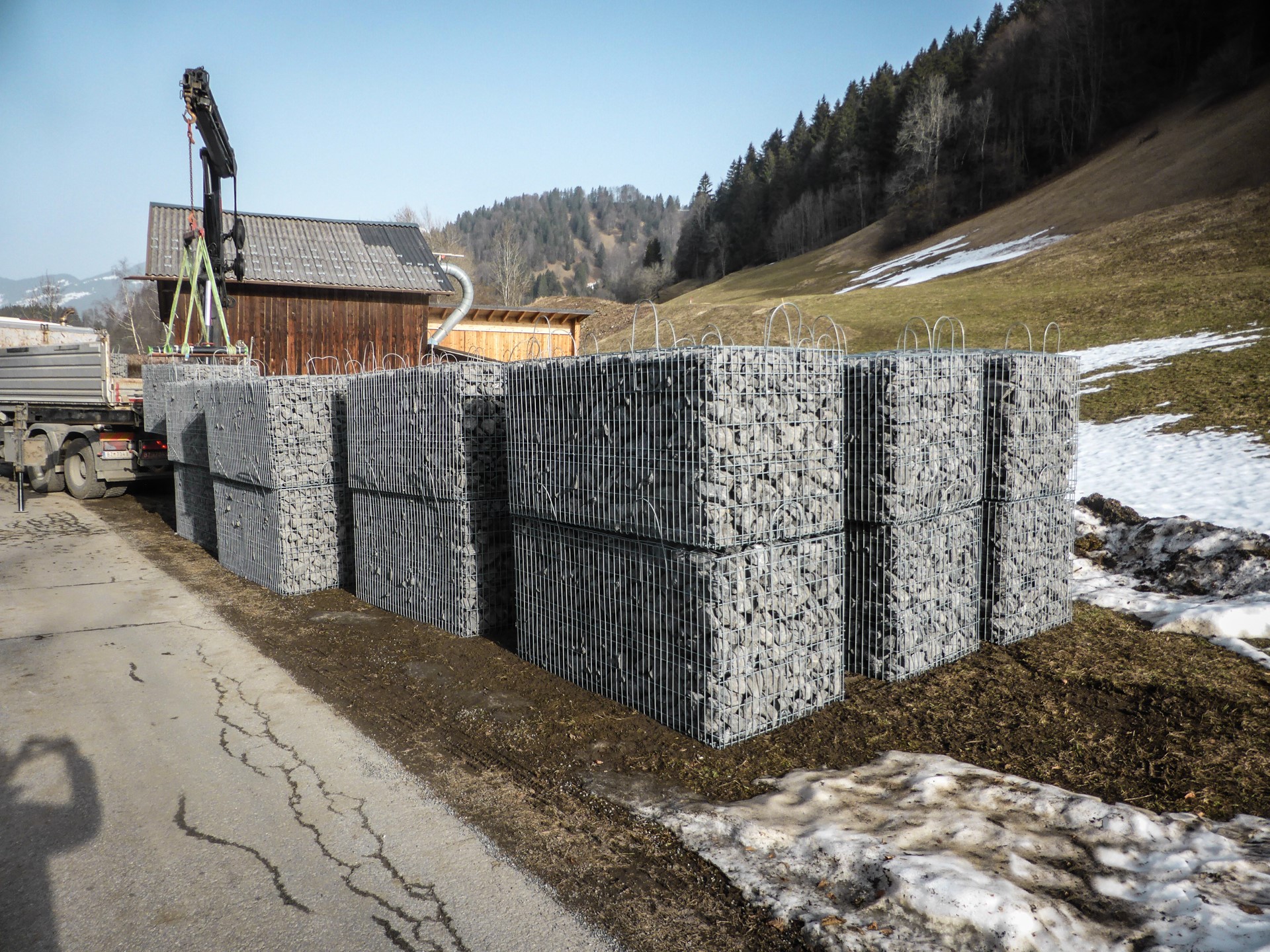 Customer project: rockfall protection in Austria - Rothfuss Best Gabion